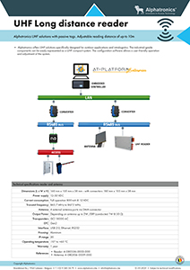 Alphatronics – UHF Long distance reader